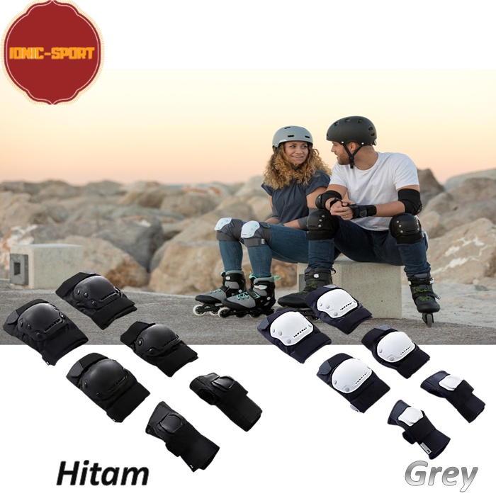 Oxelo 2 x 3-Piece Roller Skate Protective Equipment Set Dekker MF500 ...