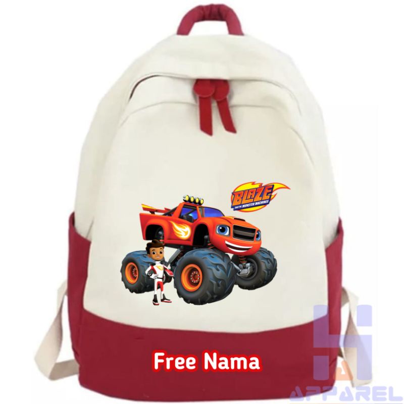 BLAZE AND THE MONSTER MACHINES Children's Backpack | Shopee Malaysia