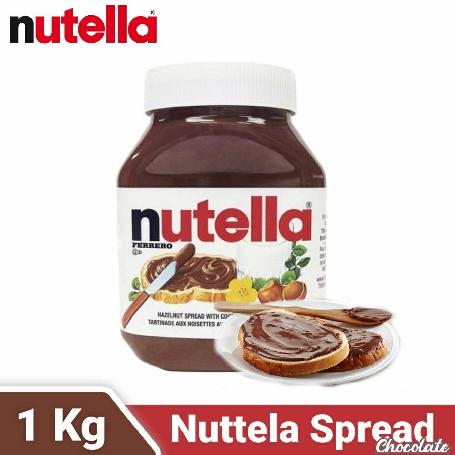 Nutella CHOCOLATE HAZELNUT SPREAD CHOCOLATE Peanut Butter 1KG HALAL ...