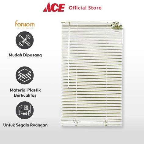 Ace - Forhom Venetian Blinds PVC PLASTIC ROLLING CURTAINS WITH GLASS WINDOWS | Shopee Malaysia