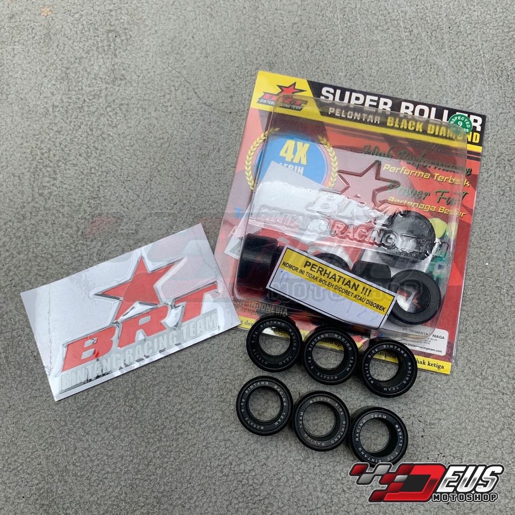 Roller BRT Racing Nmax/ Aerox/ Lexi/ Mio M3/ 9 10 11 12 13 Grams ...