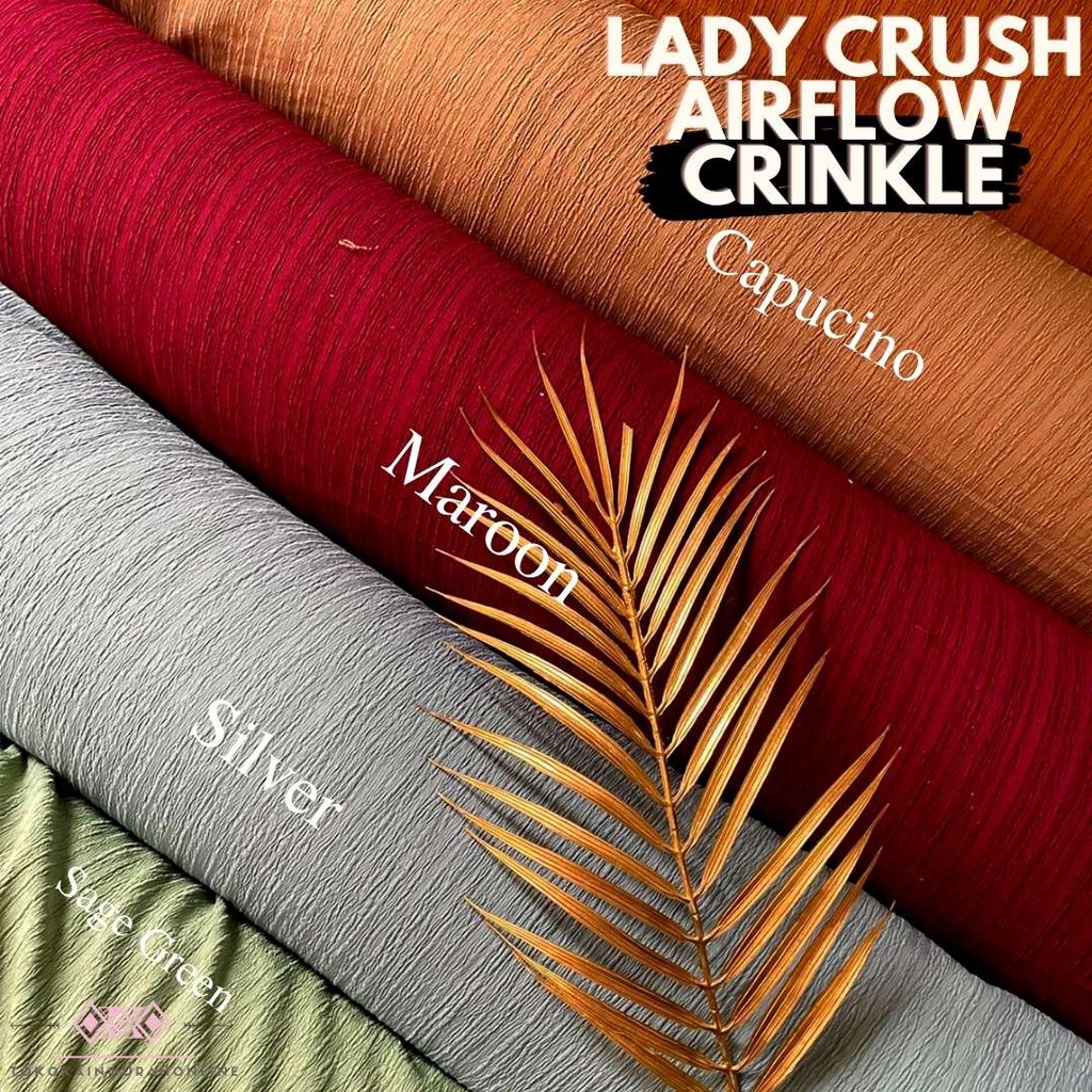 Cey Airflow LADY CRUSH Ultra Crinkle Fabric Premium Original SUPER ...