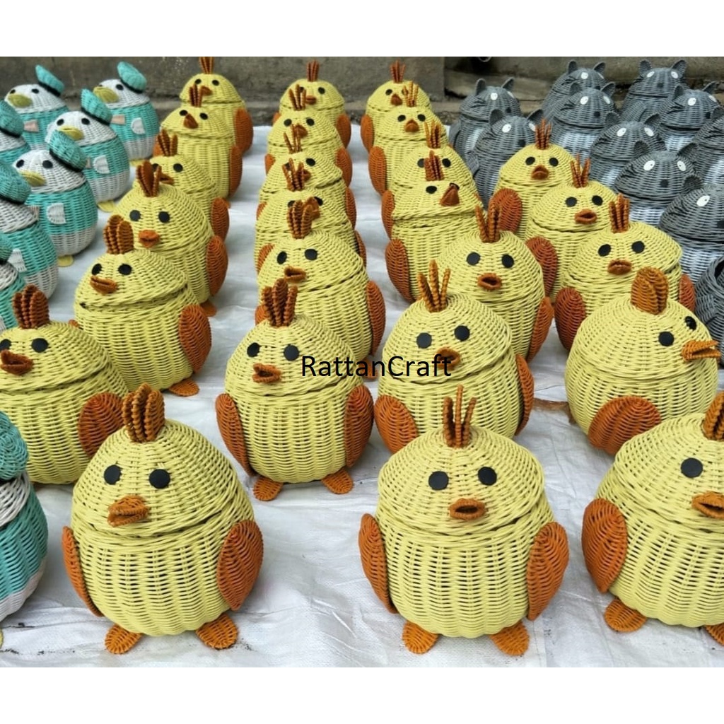 Full body chicken rattan Type 2 / Chicken character rattan | Shopee ...