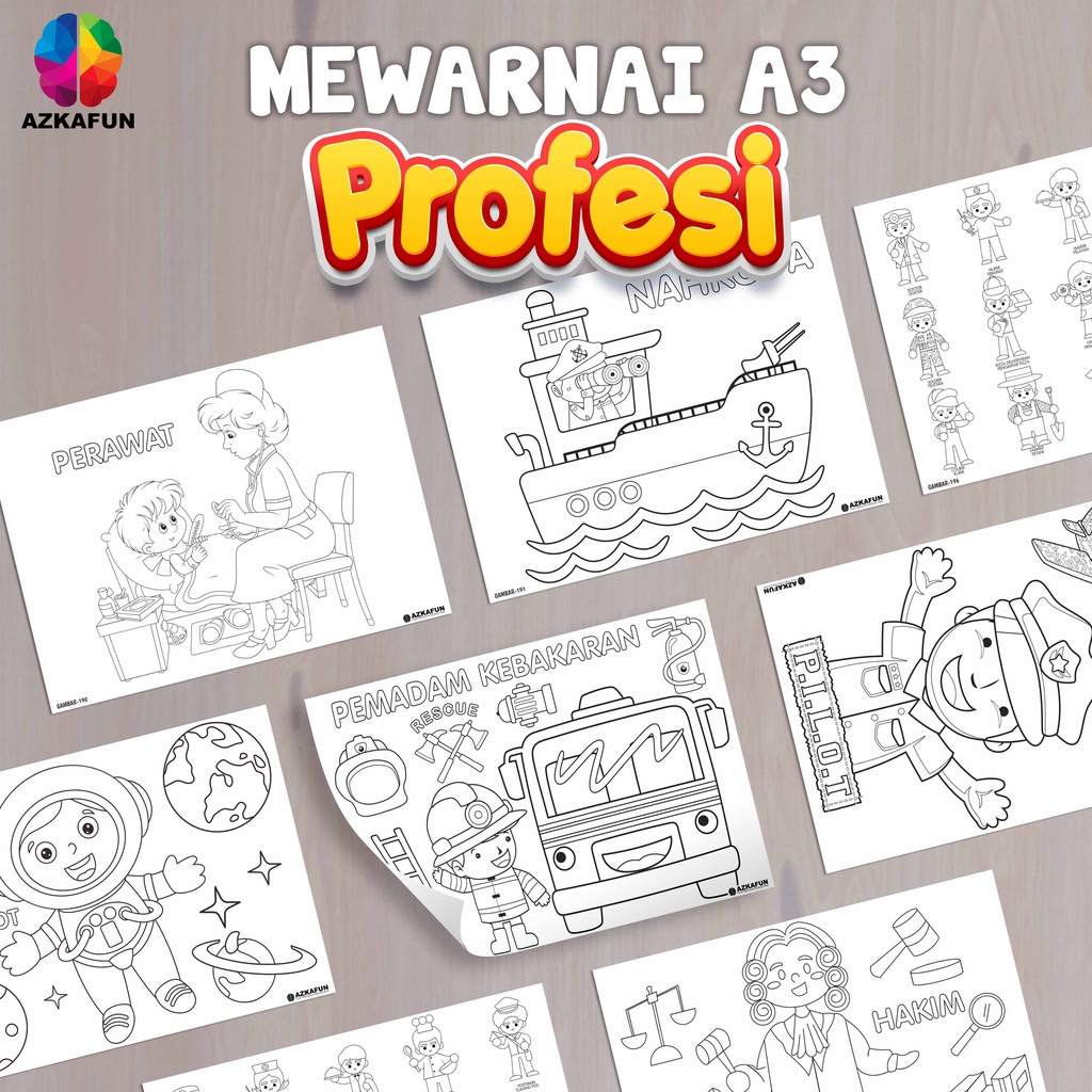 Professional A3 Coloring Paper - Coloring Theme | Shopee Malaysia