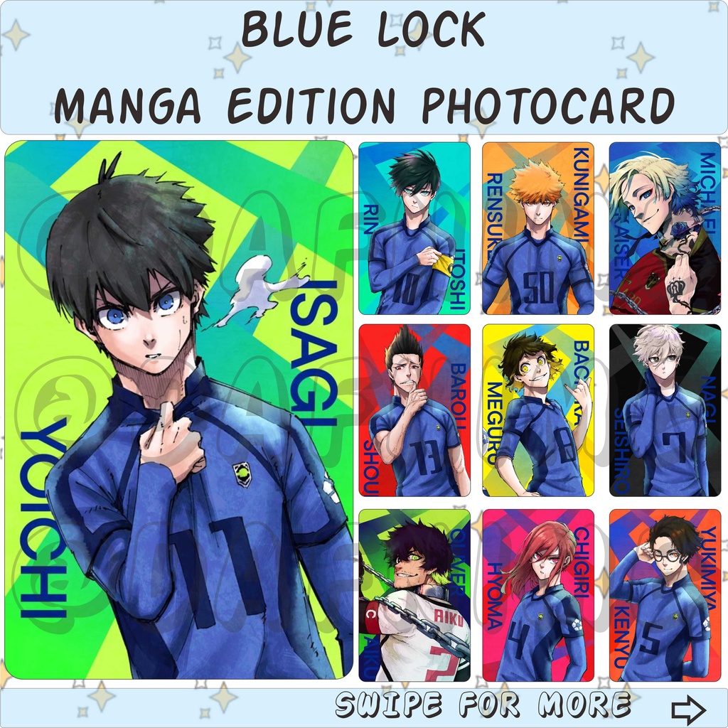 Blue LOCK MANGA EDITION PHOTOCARD ANIME | Shopee Malaysia