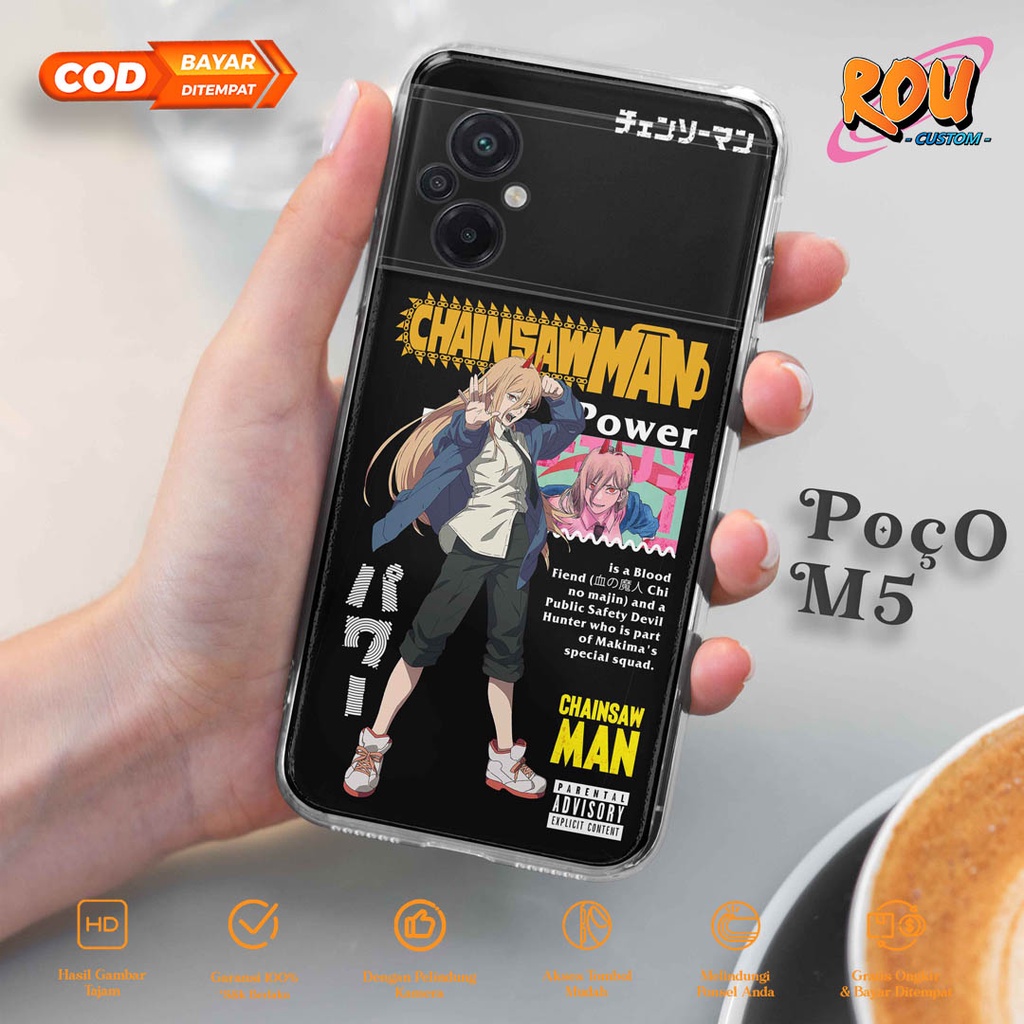 Case Poco M5 M5 PRO M5S M3 M3 PRO 5G Rou Custom [Chainsaw Man] Casing ...