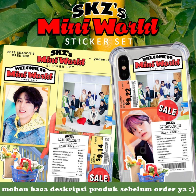 Diy STICKER CASE, STICKER AESTHETIC STICKER KPOP Waterproof SKZ STRAY ...