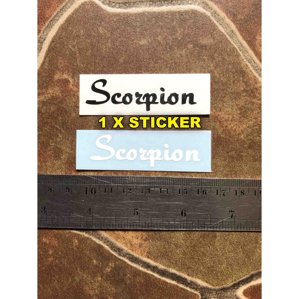 Scorpion Guitars Logo Sticker Headstock Guitar Model Superstrate ...