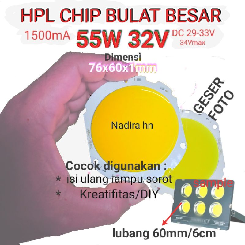 Large Round LED 55W DC 32V 6cm CHIP 300W,200W,150,100W,50W Newest HPL ...