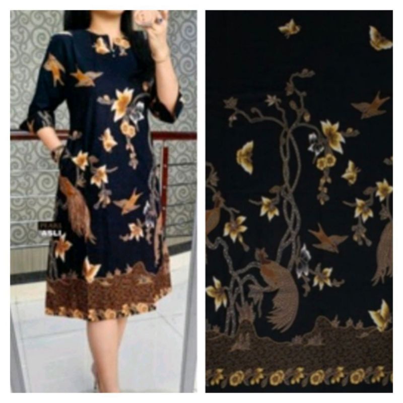 KATUN Premium Cotton Fine BATIK DRESS Work Clothes | Shopee Malaysia