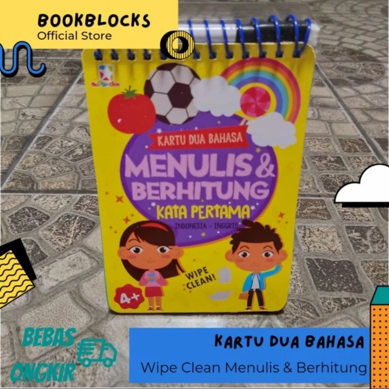 Children's Learning Book Bilingual Cards for Writing and Counting ...