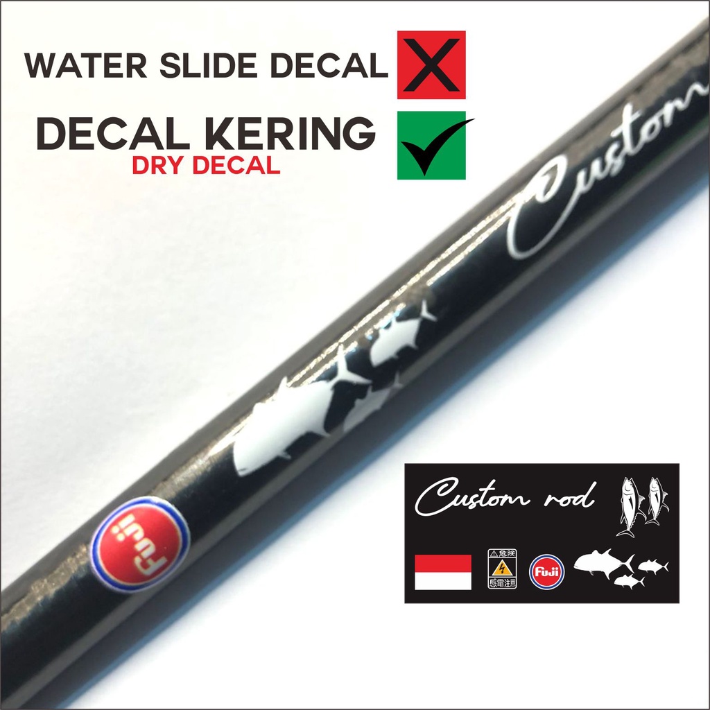 Dry decal rod sticker, just stick it on | Shopee Malaysia