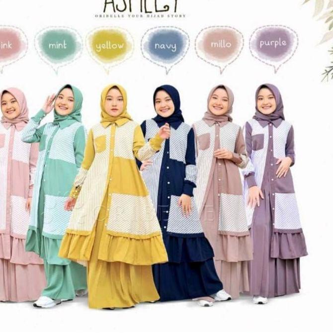 Ashley Kids Muslim Clothes for Children, Gamis for Girls Ages 7-13 ...