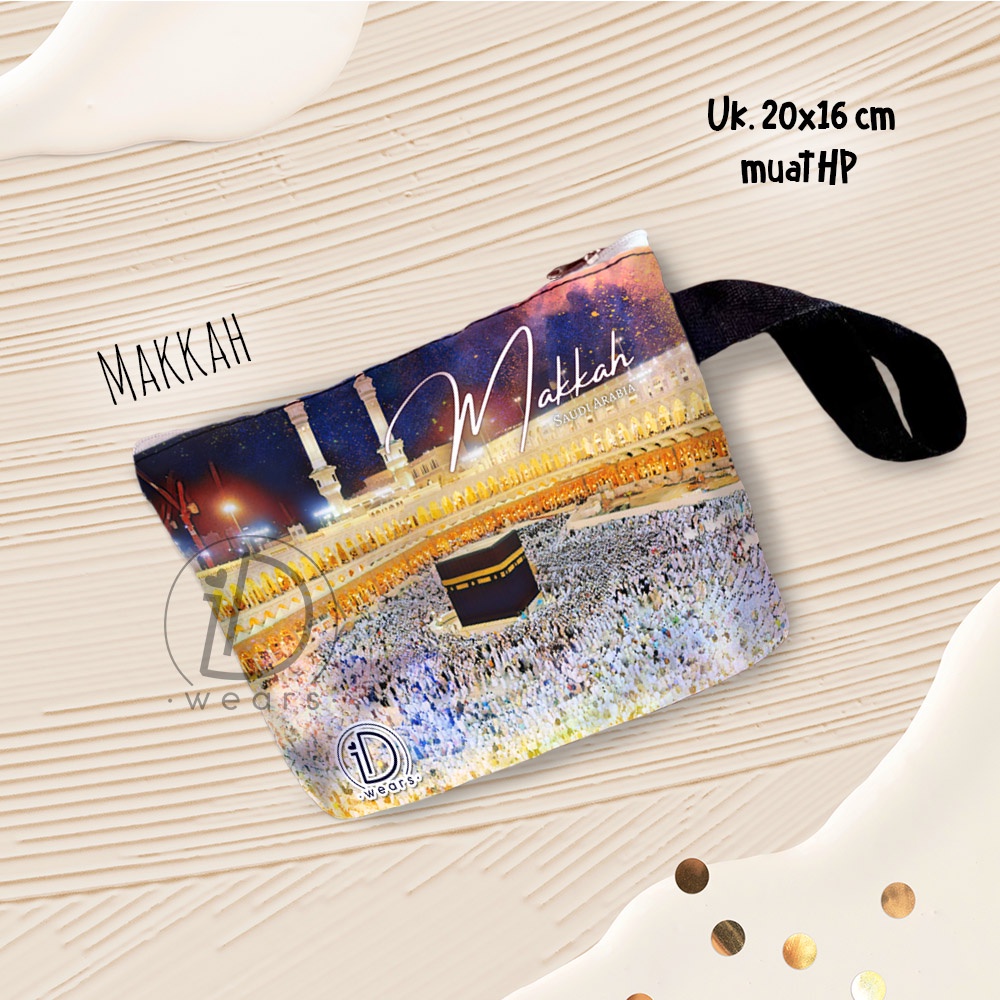 POUCH Wallet /hp Multipurpose Cosmetic with Landmark Country Motif ...