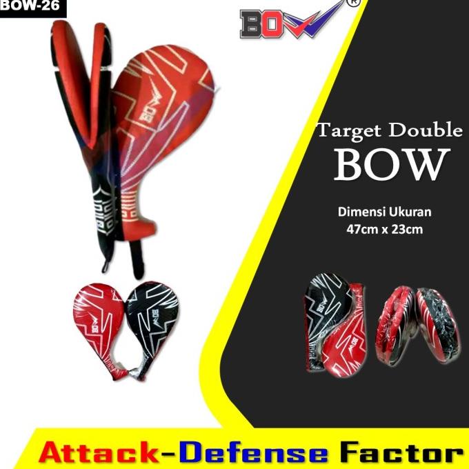 Target double BOW mitt Pad patching taekwondo karate mma silat Fighting ...