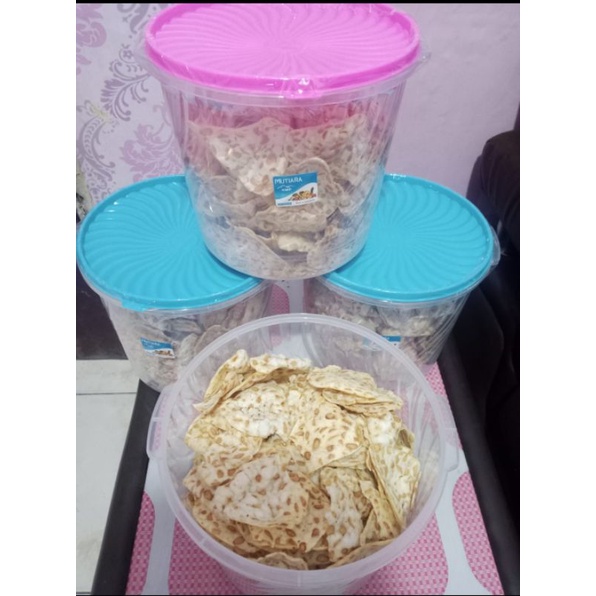 Triangle Sago tempe Chips 500gr 5 Liter Jar Packaging | Shopee Malaysia