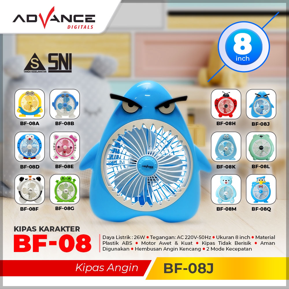 8 INCH DESK FAN/Shark Character DESK FAN/Cute Strong Wind FAN/8 ...