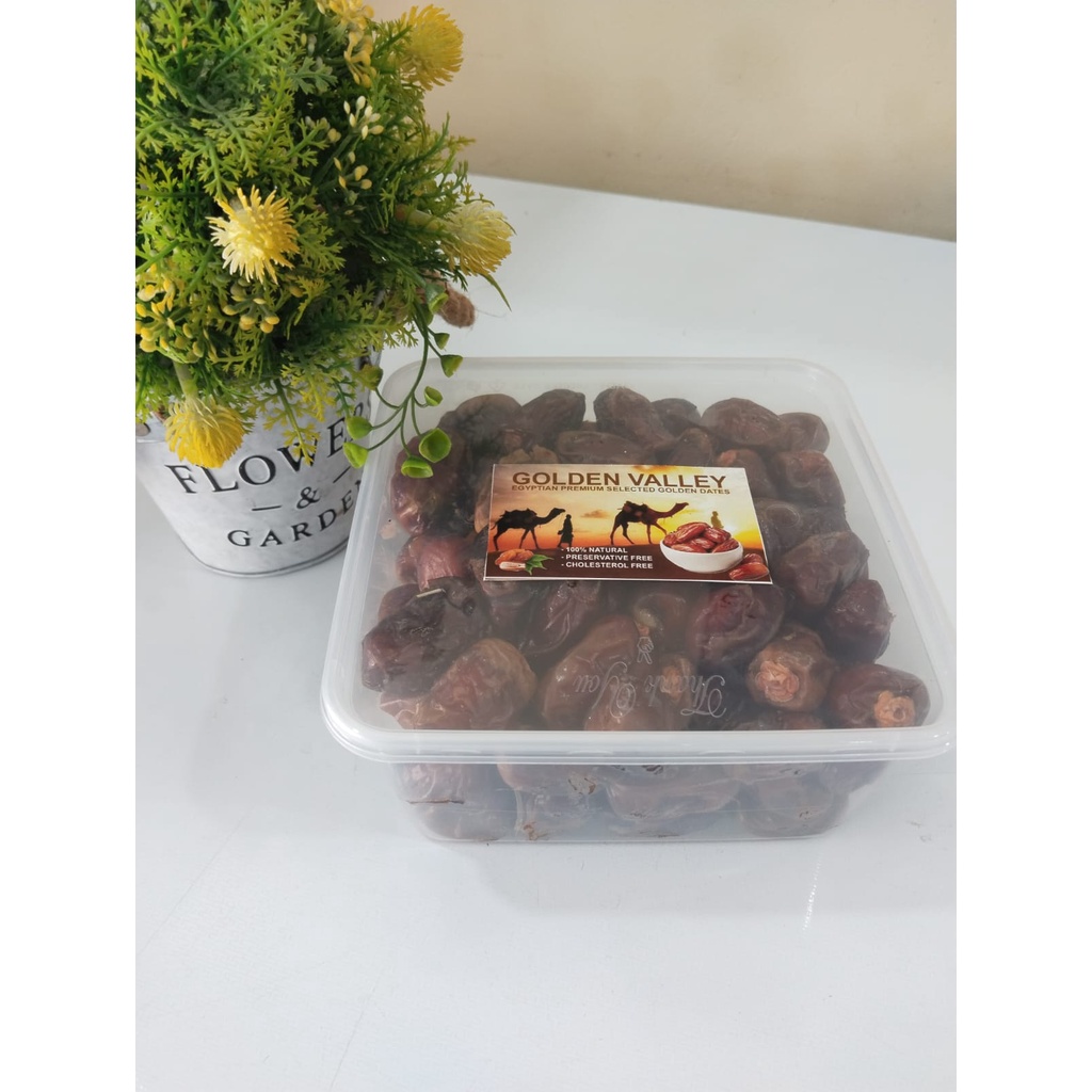 Original Golden Valley Egyptian Dates/Golden Valley Dates 1kg | Shopee ...
