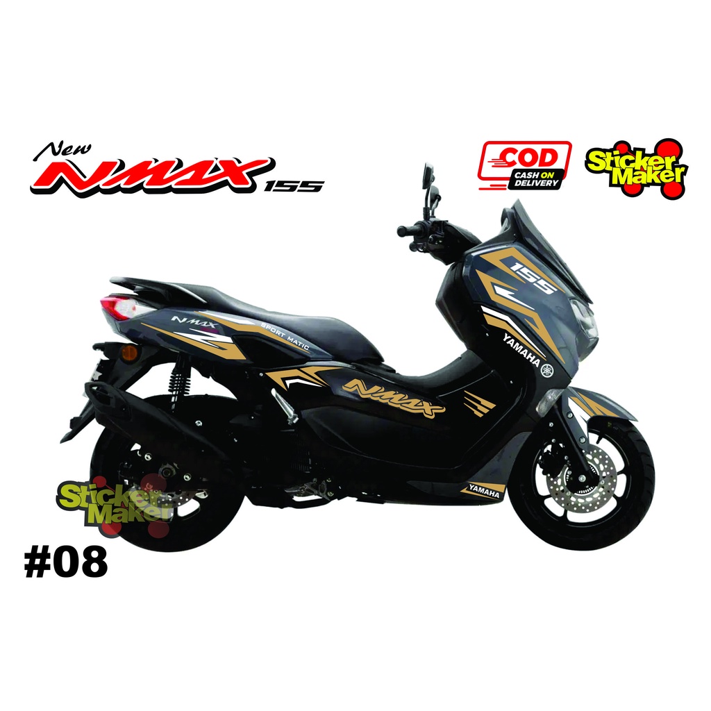 Cutting sticker body nmax 155 2020 striping yamaha nmax new 2023 08 ...