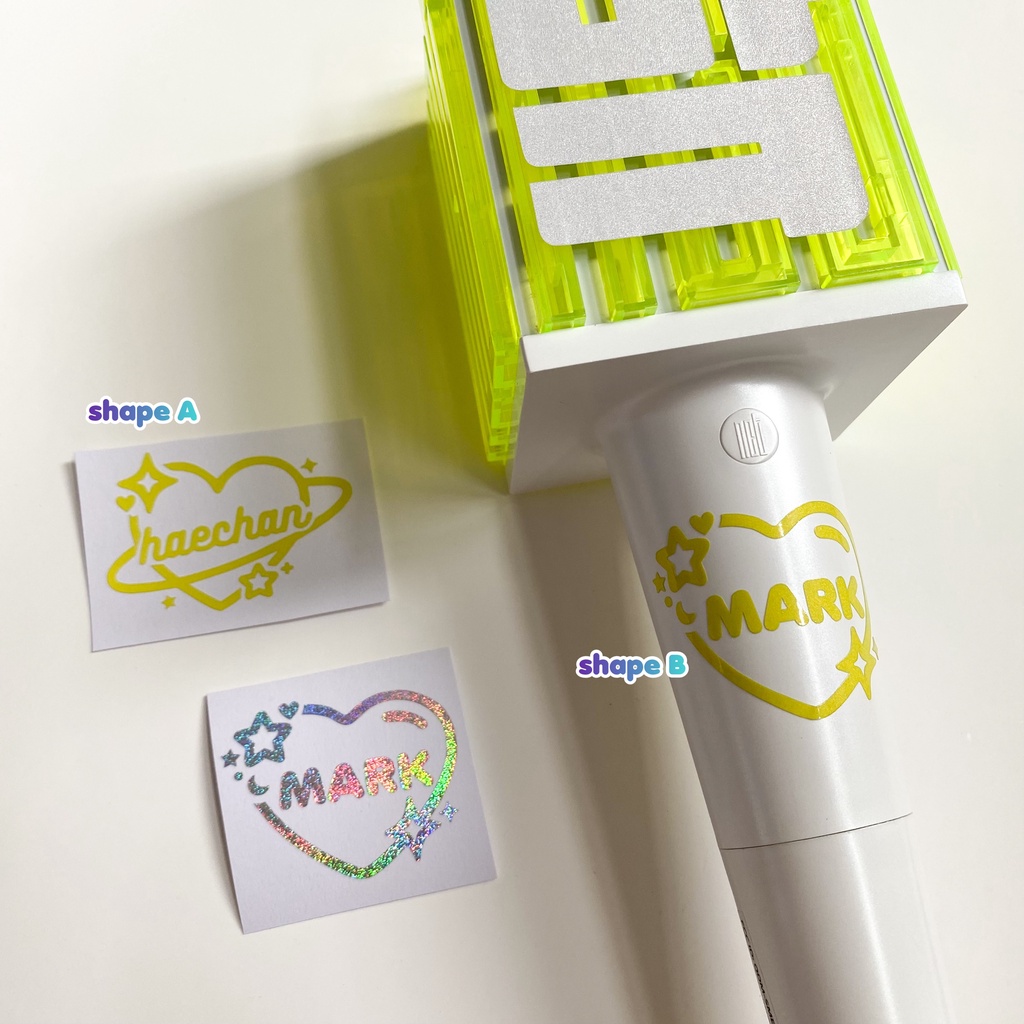 [Choose Delivery J&T] NCT NAMA BENTUK LOVE LIGHTSTICK STICKER DECO ...