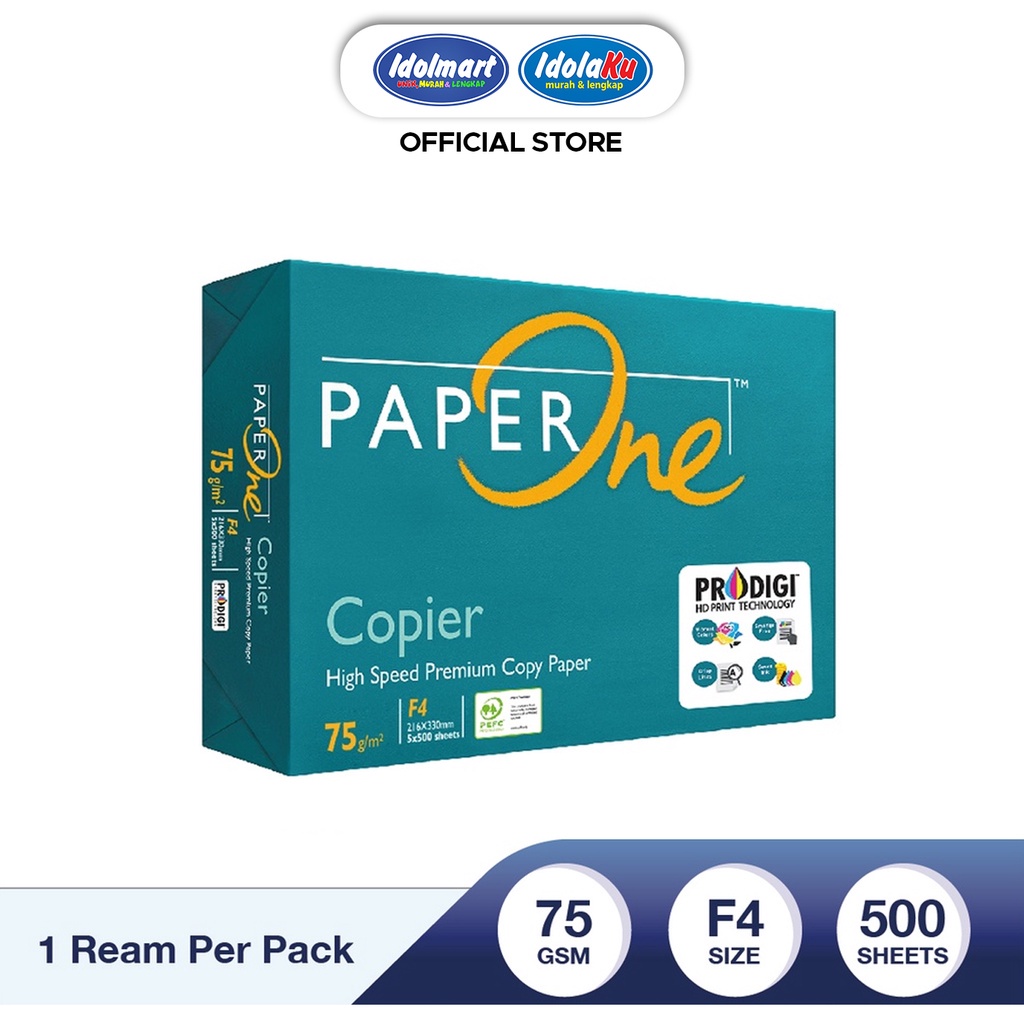 Idolmart HVS Paper F4 Paper One 75gr Surabaya | Shopee Malaysia