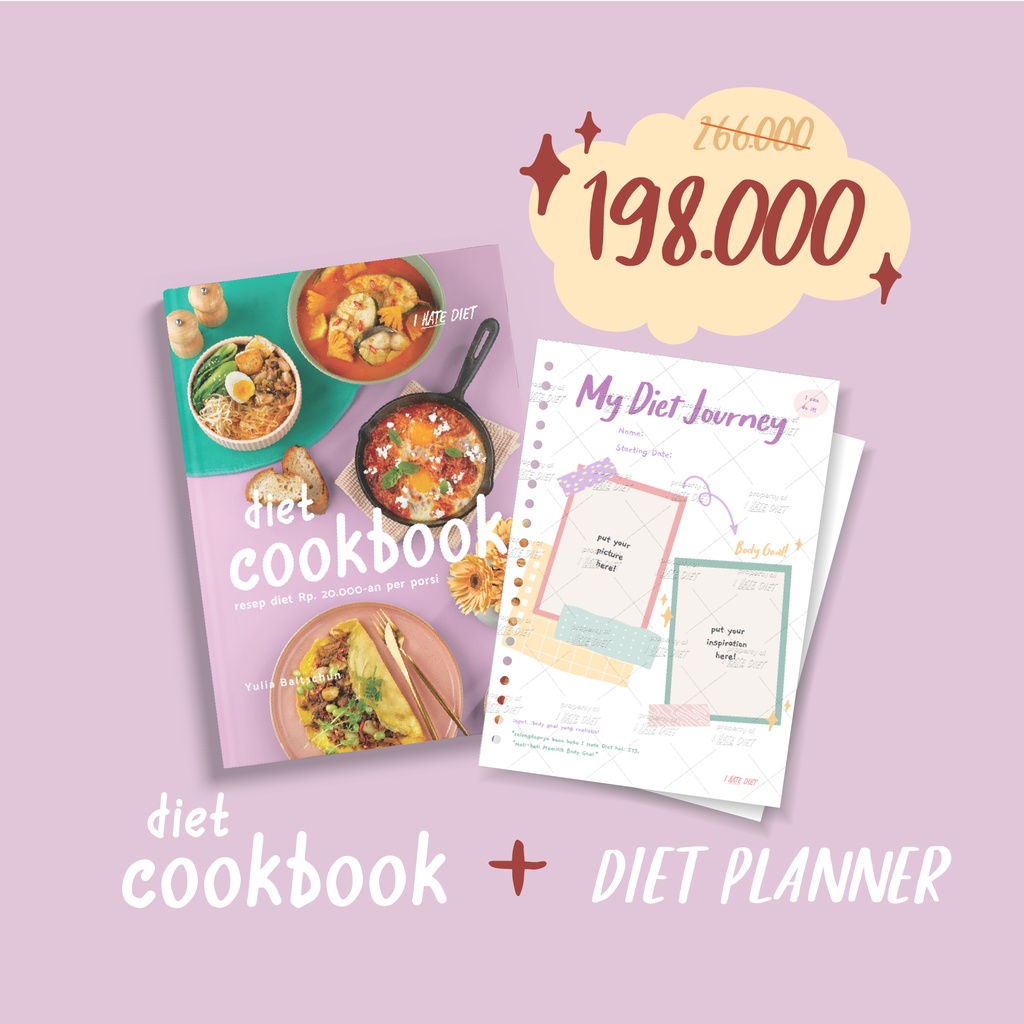 Diet Cookbook Free Planner By Yulia Baltschun Shopee Malaysia