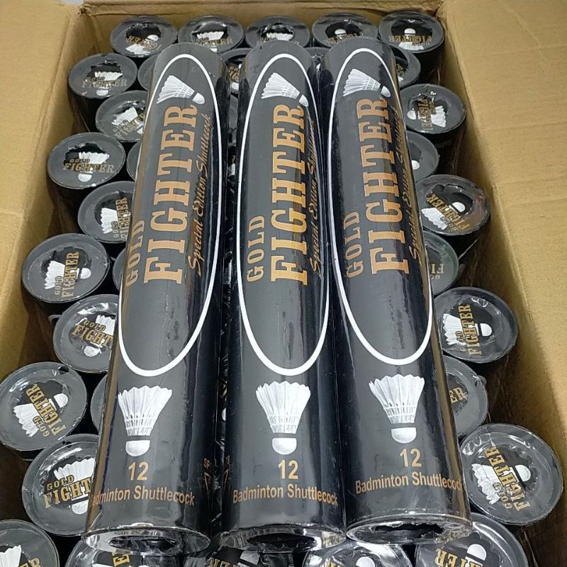 Original gold fighter shuttlecock contains 12 pcs | Shopee Malaysia