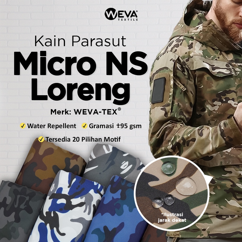 PARATEX NANO COLORFUL Micro NS Camouflage Waterproof Parachute Jacket ...