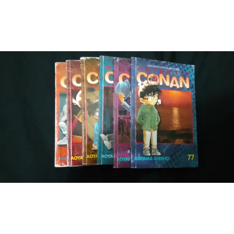 Comic Detective Conan Set 77-82 (used, original) | Shopee Malaysia