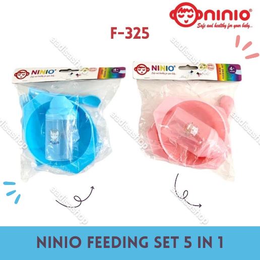 Ninio Baby Feeding Set MPASI Children's Feeding Container Porridge Baby ...