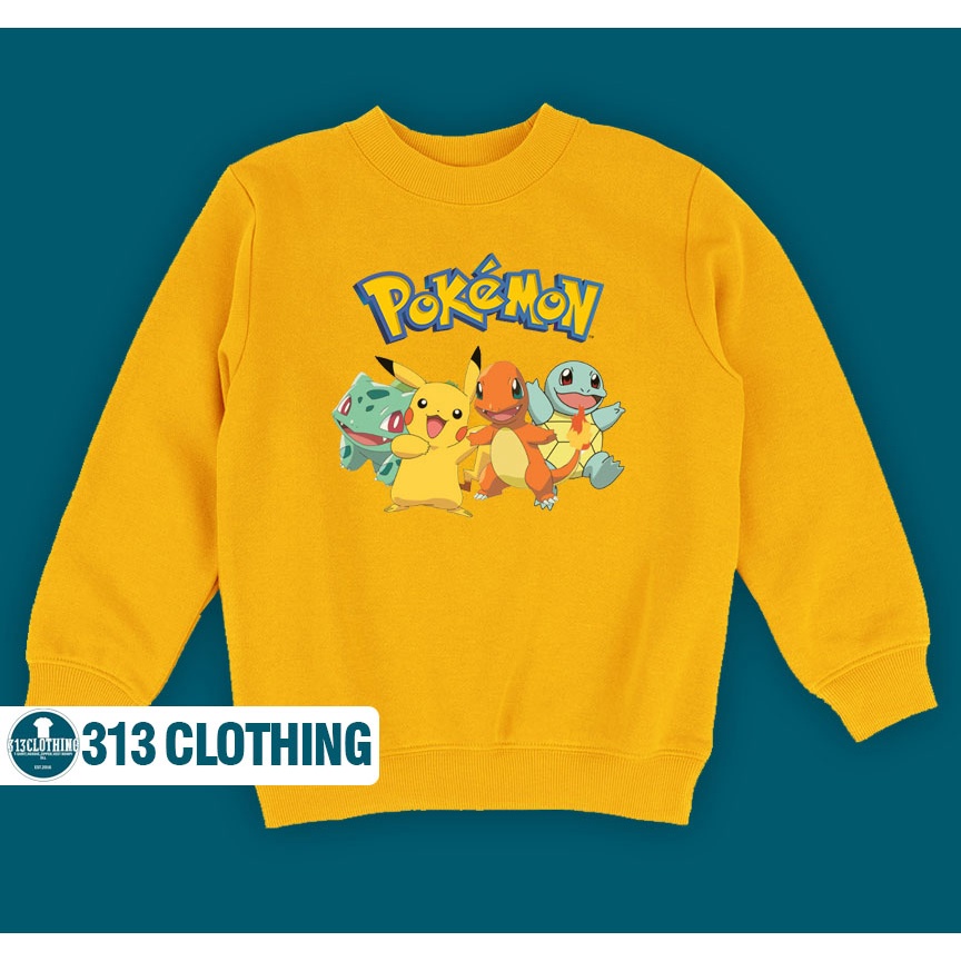 Kids Sweater Jacket Pokemon Pikachu Jacket Kids | Shopee Malaysia