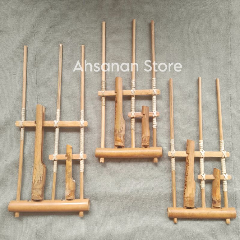 Bamboo Angklung a unique traditional musical instrument unit | Shopee ...