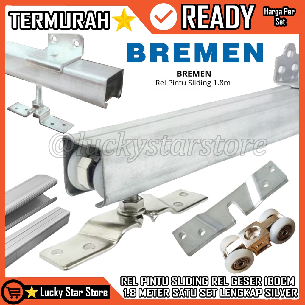 Sliding DOOR RAIL SELIDING SLIDING RAIL 180CM 1 Complete SET Of BREMEN ...
