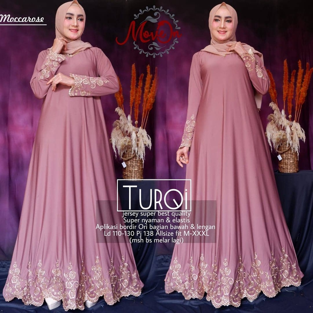 Jumbo Muslimah gamis xxxl Ld 130cm jumbo muslim dress xxxl Latest ...