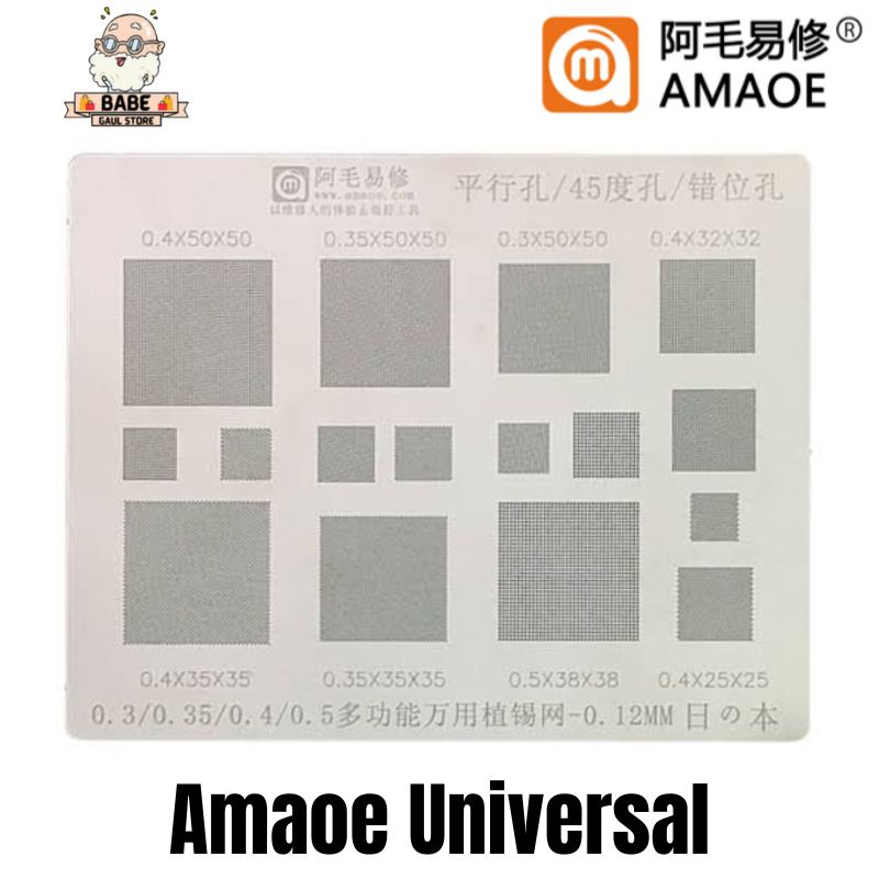 Original Cpu Bga Stencil Universal Amaoe IC Molding Plate | Shopee Malaysia