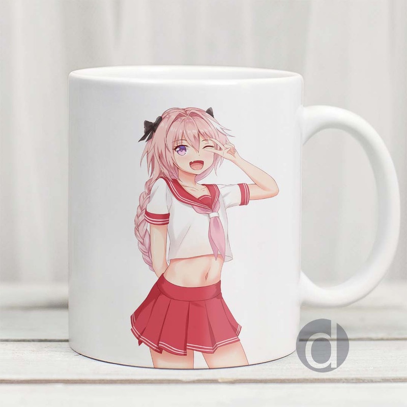 Astolfo School Girl Anime Glass Mug | Shopee Malaysia