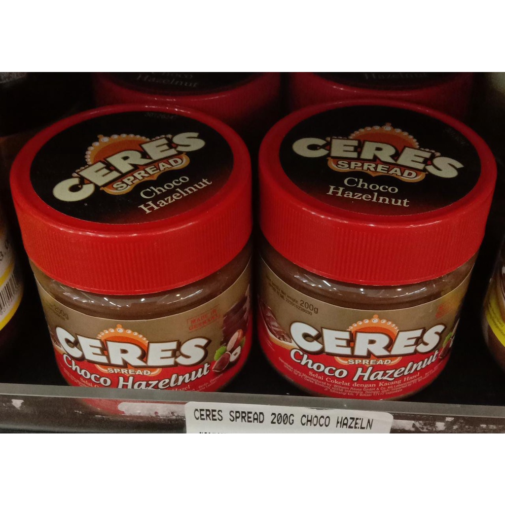 Ceres spread choco hazelnut jam 200g | Shopee Malaysia