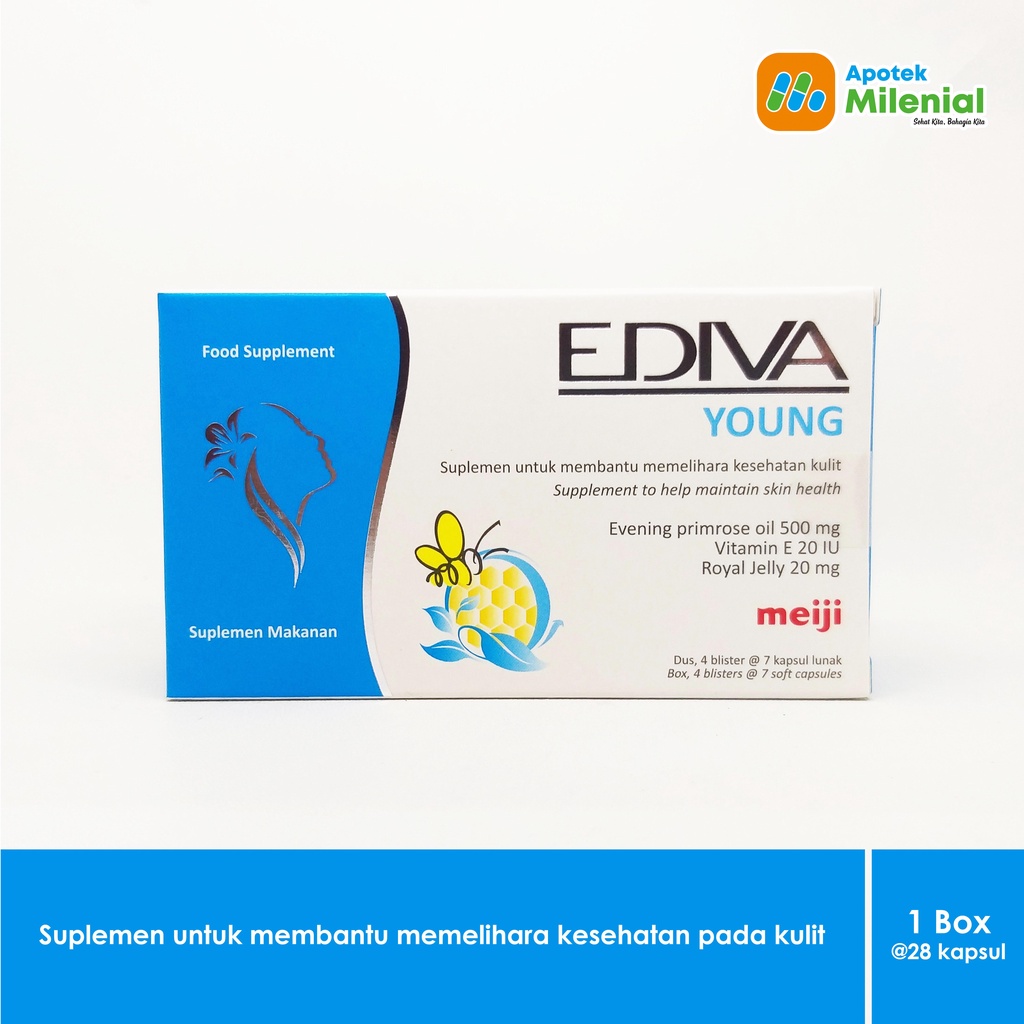 Ediva Young Contains 28 Capsules box/Helps Maintain Skin Health | Shopee Malaysia