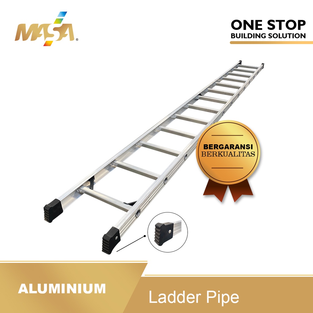 Aluminum LADDER PIPE 5M Folding LADDER SCAFFOLDING STEGER | Shopee Malaysia