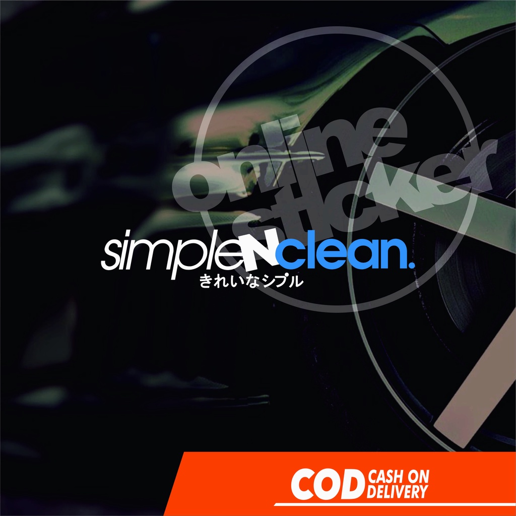 Simple and clean sticker | Cutting Blame | Shopee Malaysia