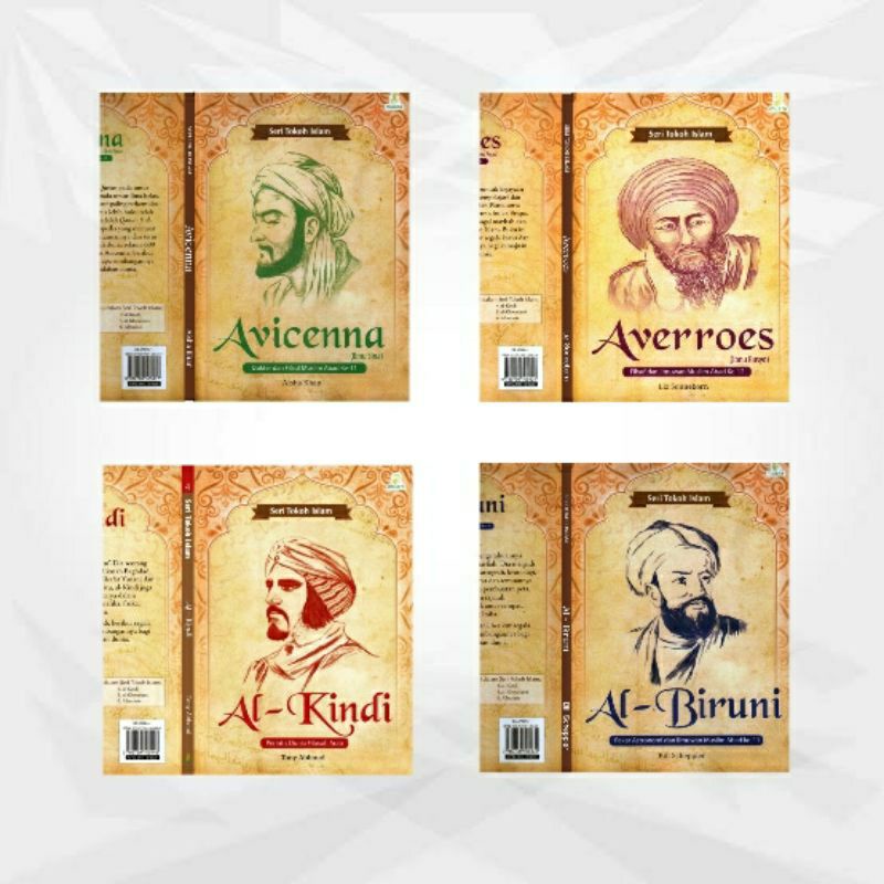Packet of 4 books series of thoughts of al kindi avicenna al biruni ...