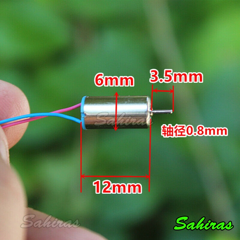 MERAH Dynamo Drone Mini Motor 612 DC 3V-3.7V High Speed 48000-60000RPM ...