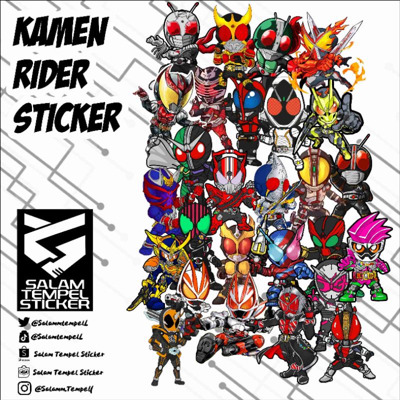 Kamen Rider Mask Rider Vinyl Aesthetic Glossy Sticker | Shopee Malaysia