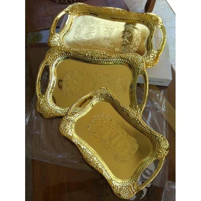 Stainless Steel Gold Arabic Tray Tray | Shopee Malaysia