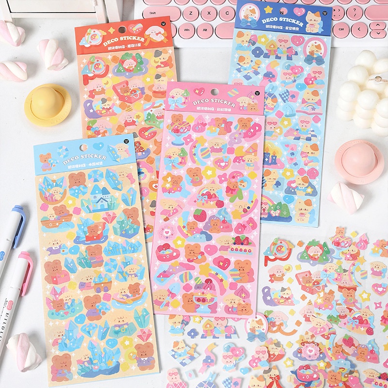 Yu Xian Fantasy Galaxy Celebration Diary Deco Stickers/1 Sheet Of ...