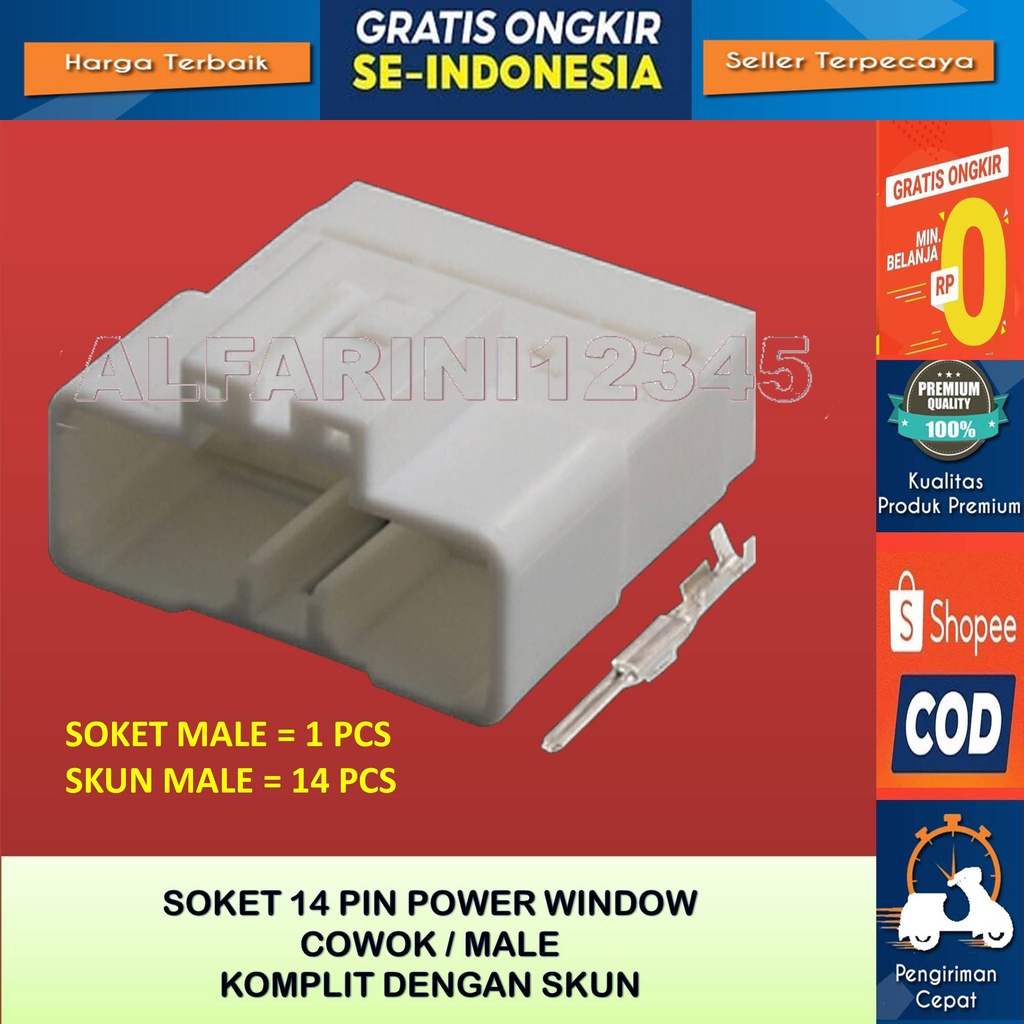 Socket 14 PIN SOCKET POWER WINDOW CONNECTOR TOYOTA KIJANG LANDCRUISER ...