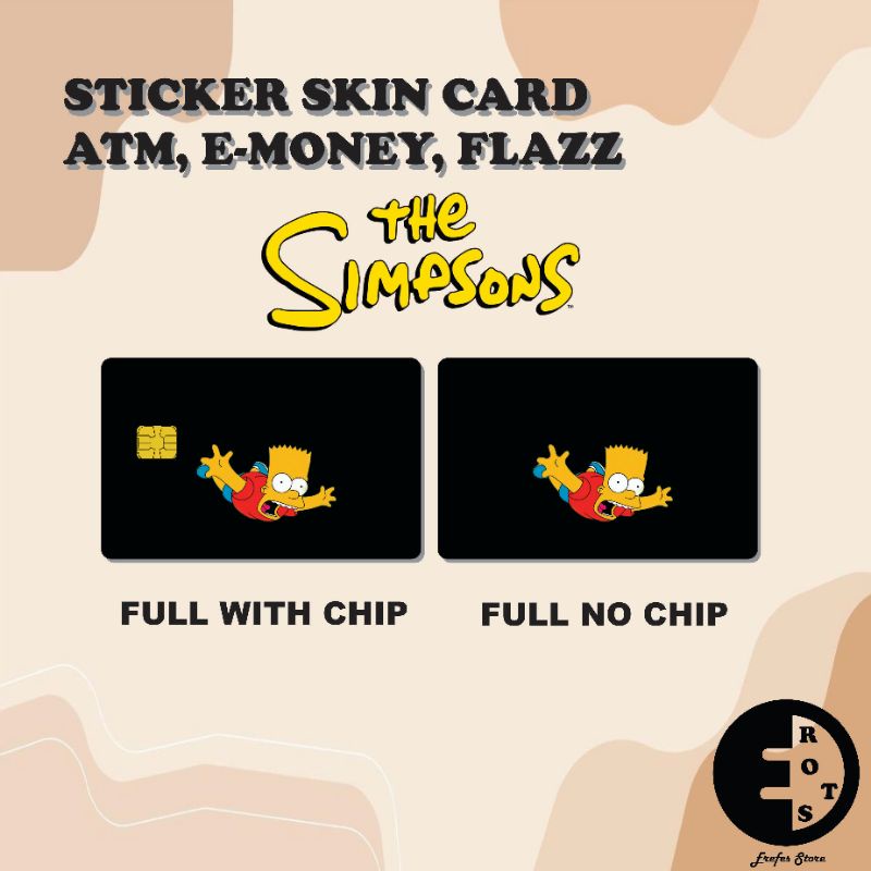 Sticker Skin Card Cartoon The Simpsons ATM/E-money/Flazz Card | Shopee ...