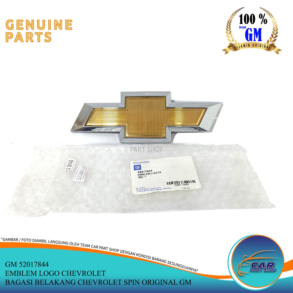 Chevrolet LOGO EMBLEM Rear Trunk CHEVROLET SPIN ORIGINAL GM | Shopee ...