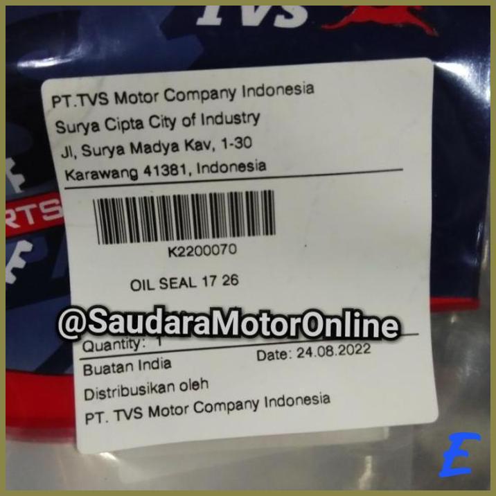 [SMO] Right Axle Crutches SEAL (MAGNIT) TVS NTORQ 125k2200070Original ...