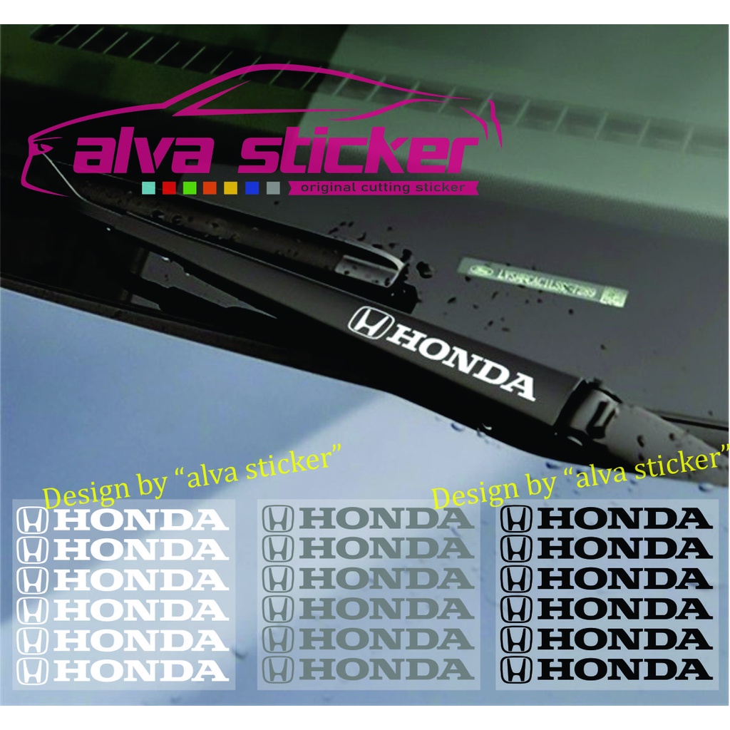 6 pcs sticker set, honda car handle & wiper, stickers for all honda ...